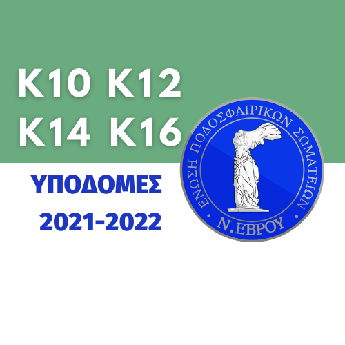 6η αγωνιστική Υποδομών Κ10, Κ12, Κ14 & Κ16 - ΕΠΣ ΕΒΡΟΥ
